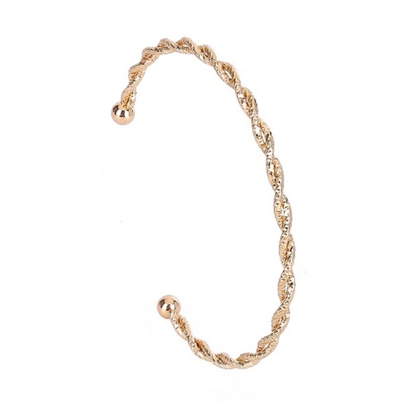 Cinderella's Closet | Jewelry | Rose Gold Braided Bangle Bracelet ...